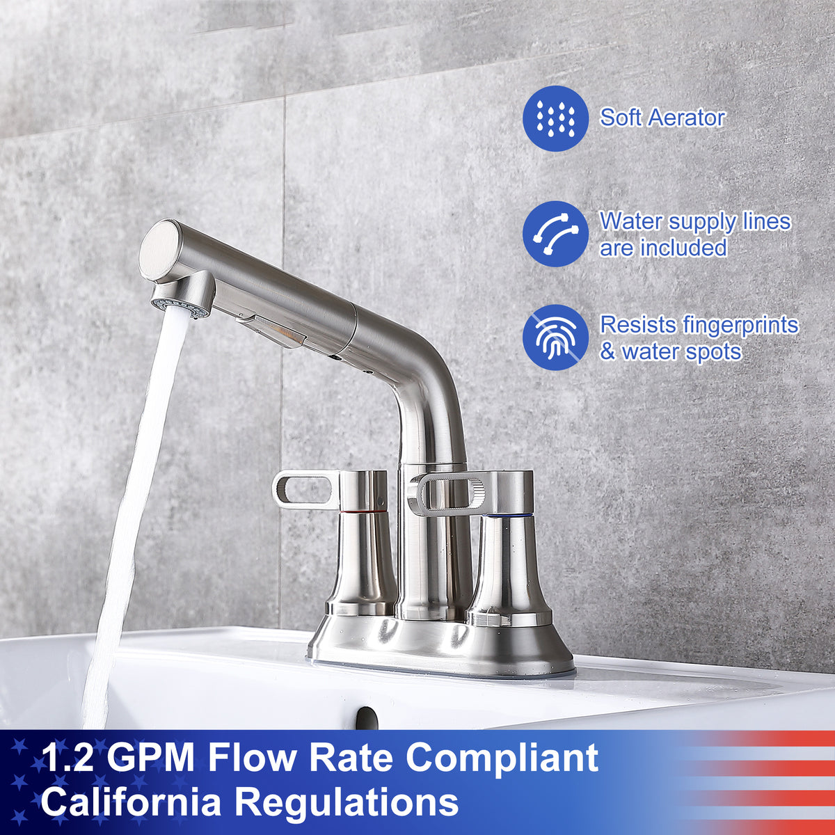 Centerset 2-Handle Bathroom Faucet RX5901 – Rainlex Store