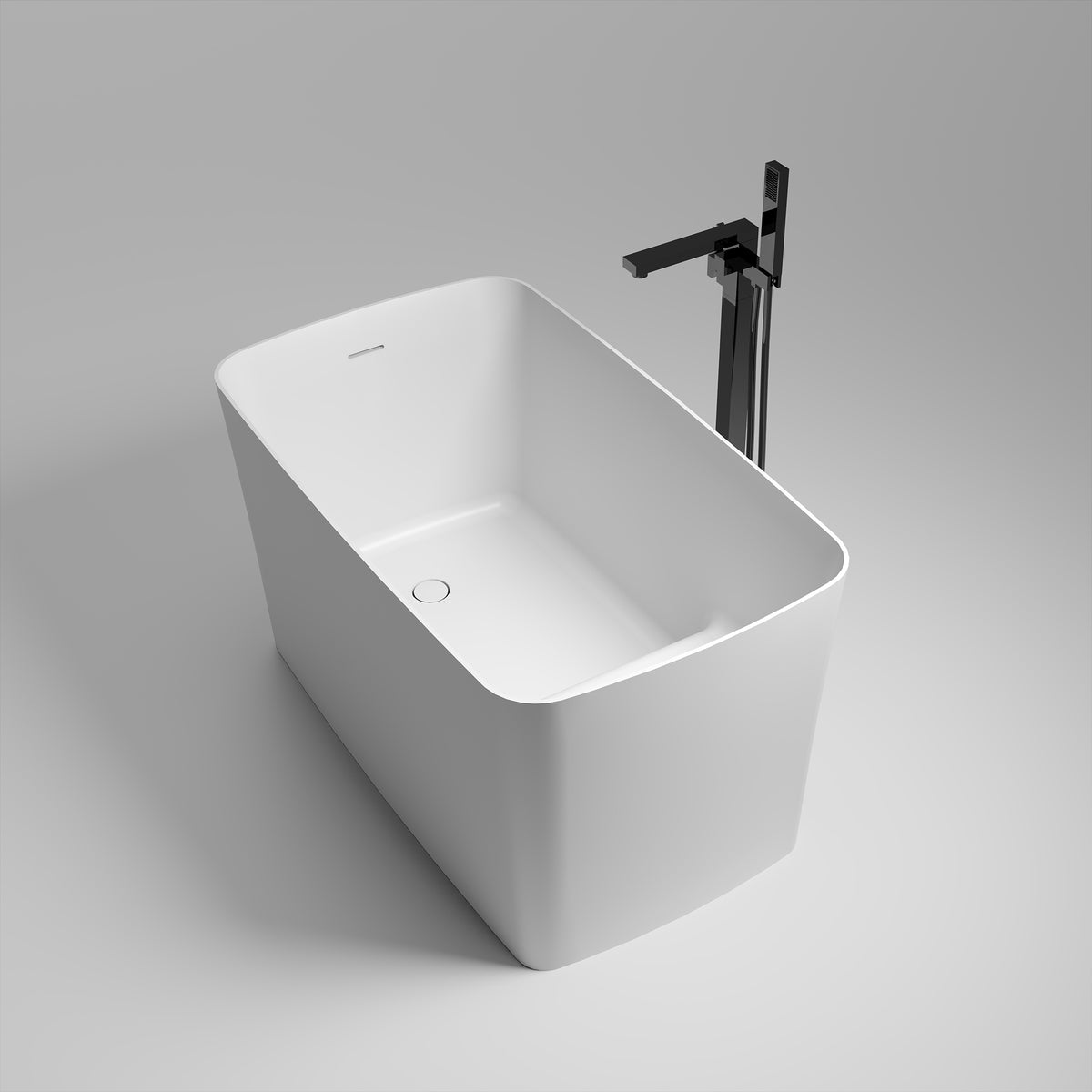 47" Freestanding Soaking Solid Surface Bathtub RX-S20-47 – Rainlex Store